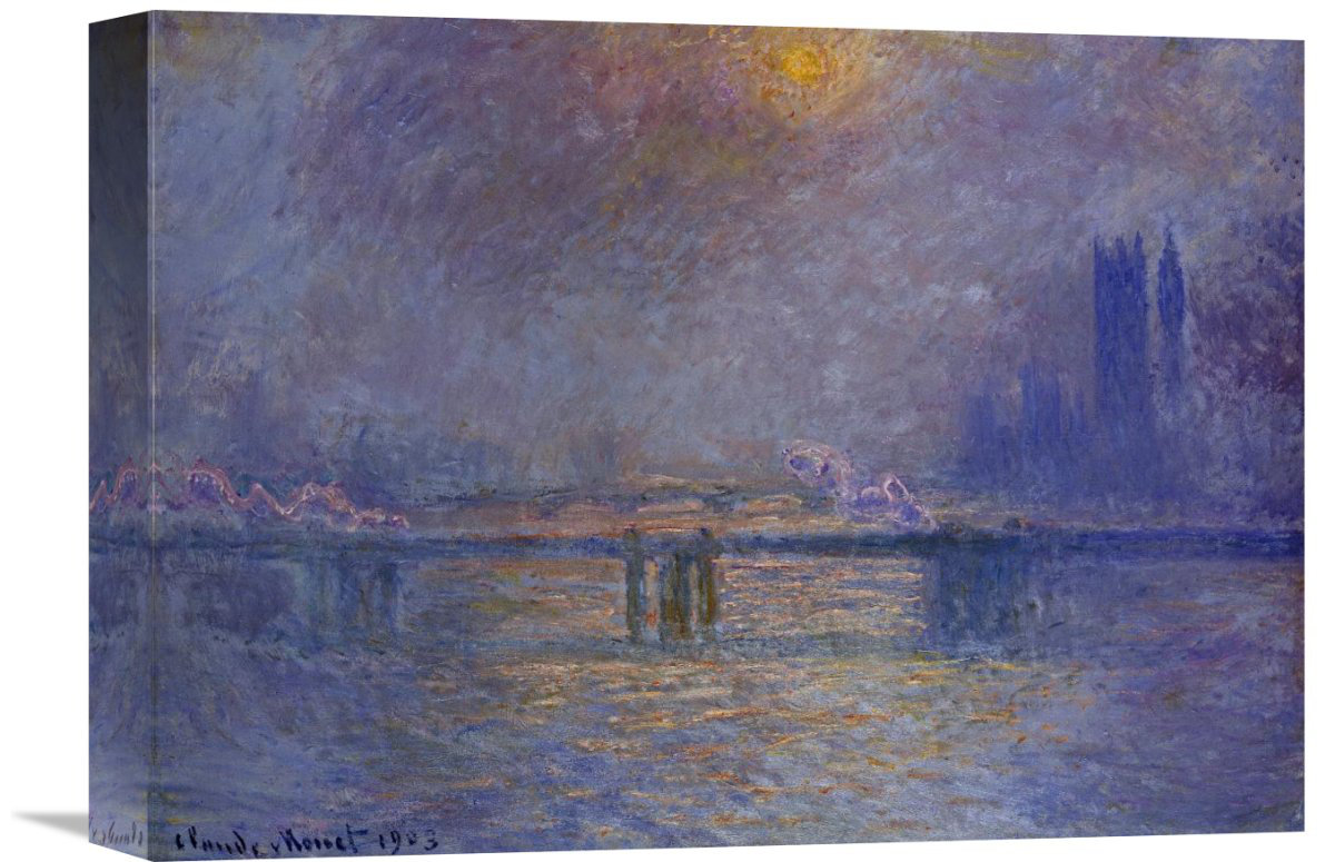 Vault W Artwork Charing Cross Bridge, the Thames by Claude Monet ...