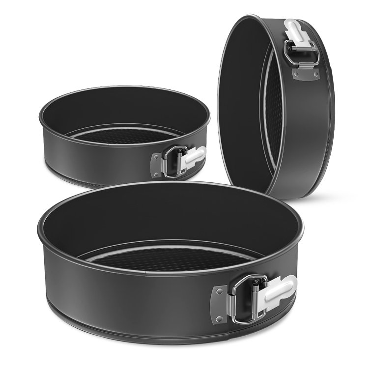 Belfry Kitchen 3-Piece Non-Stick Round Springform Cake Tin Set ...