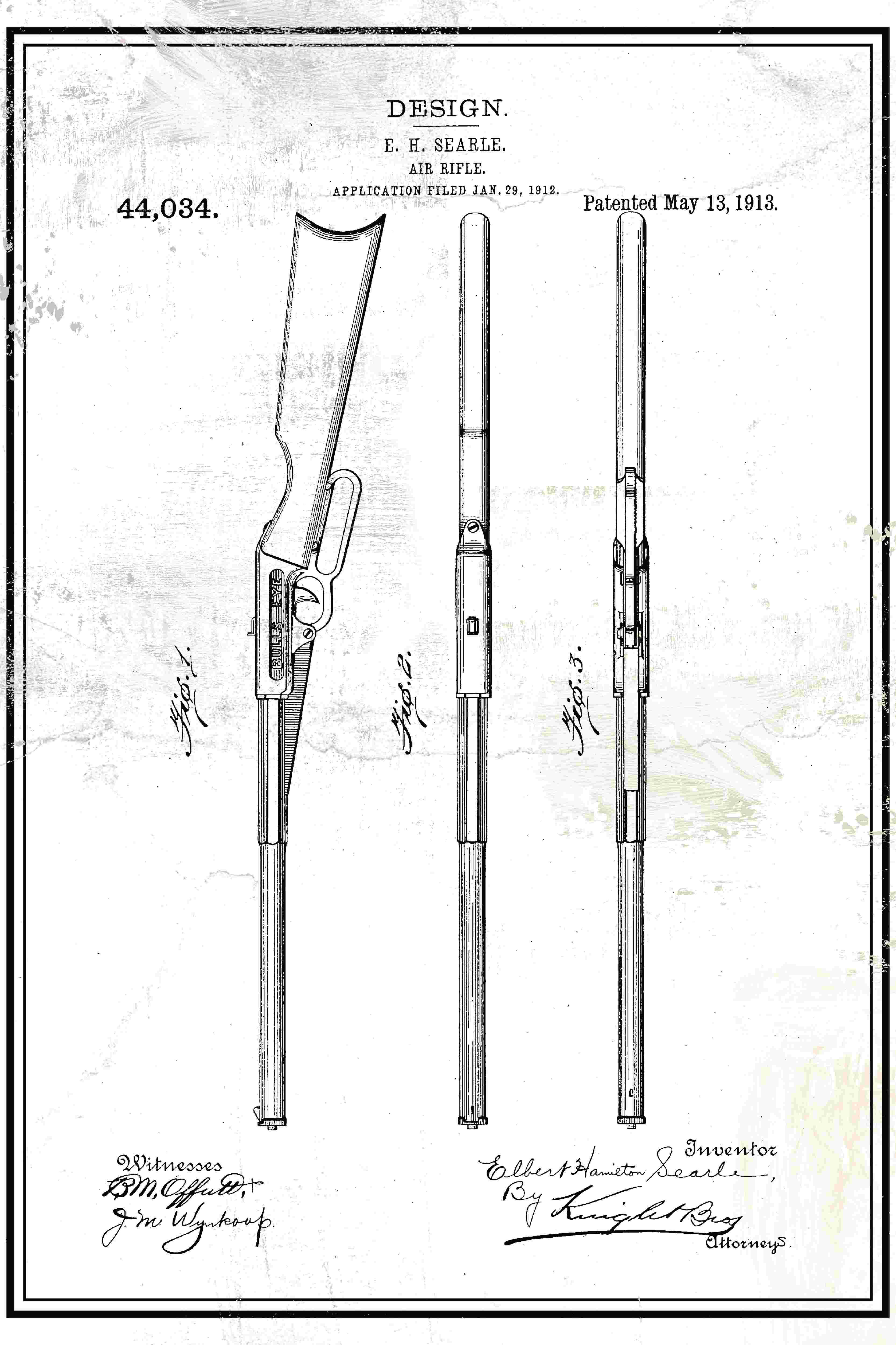 Williston Forge Patent Guns - Wrapped Canvas Graphic Art | Wayfair