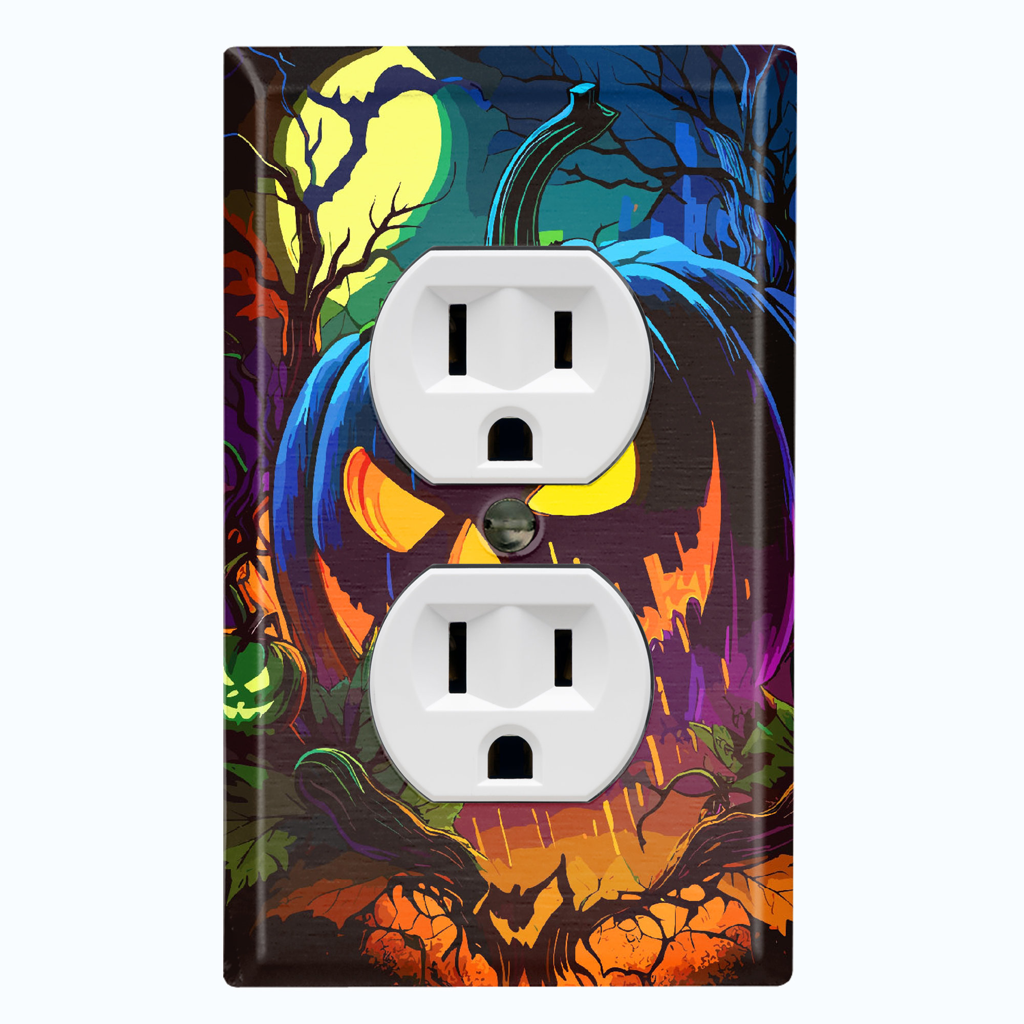WorldAcc Nature Themed 1 - Gang Duplex Outlet Standard Wall Plate | Wayfair