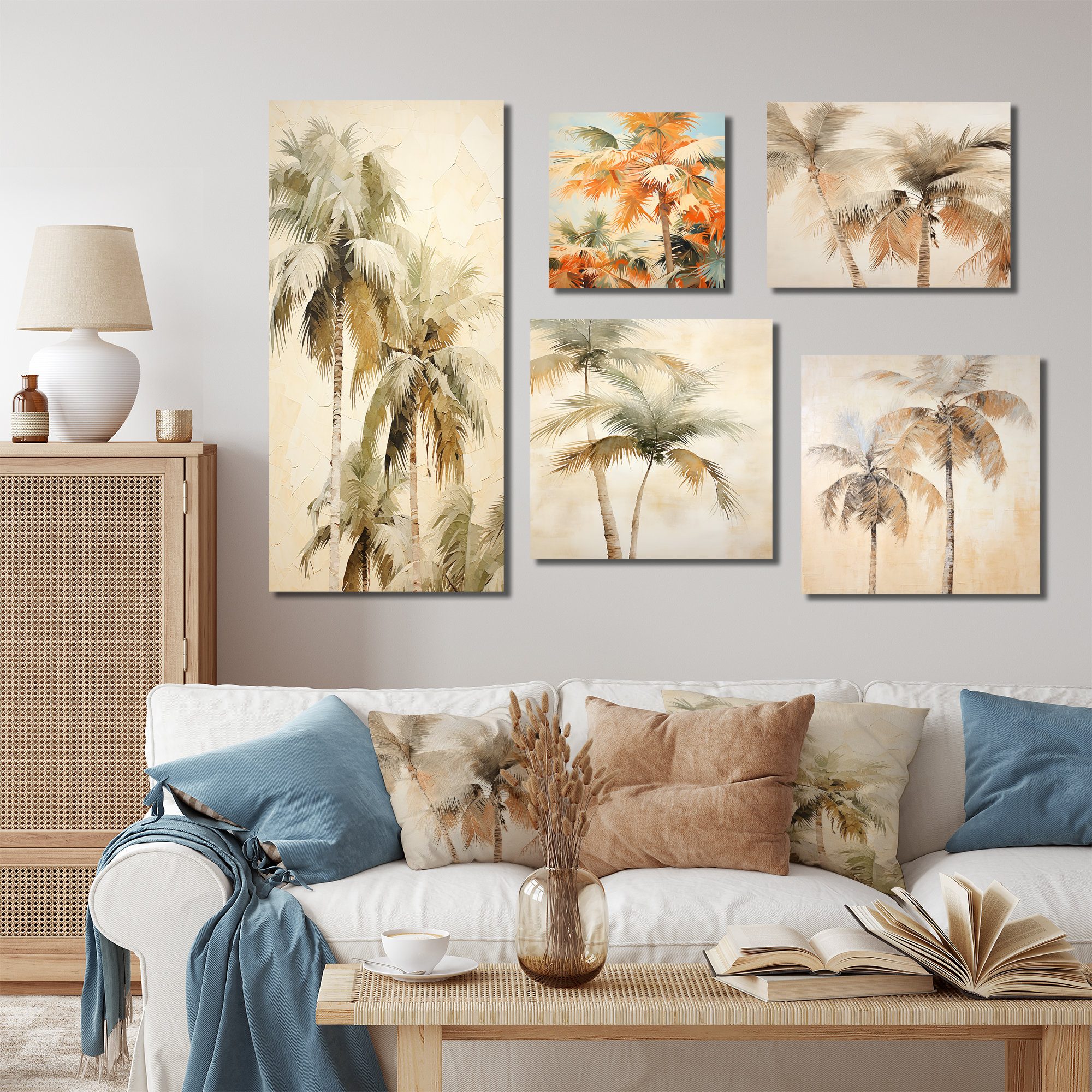 Bay Isle Home™ Palm Tree Desert Oasis IV - Palms & Palm Trees Canvas ...