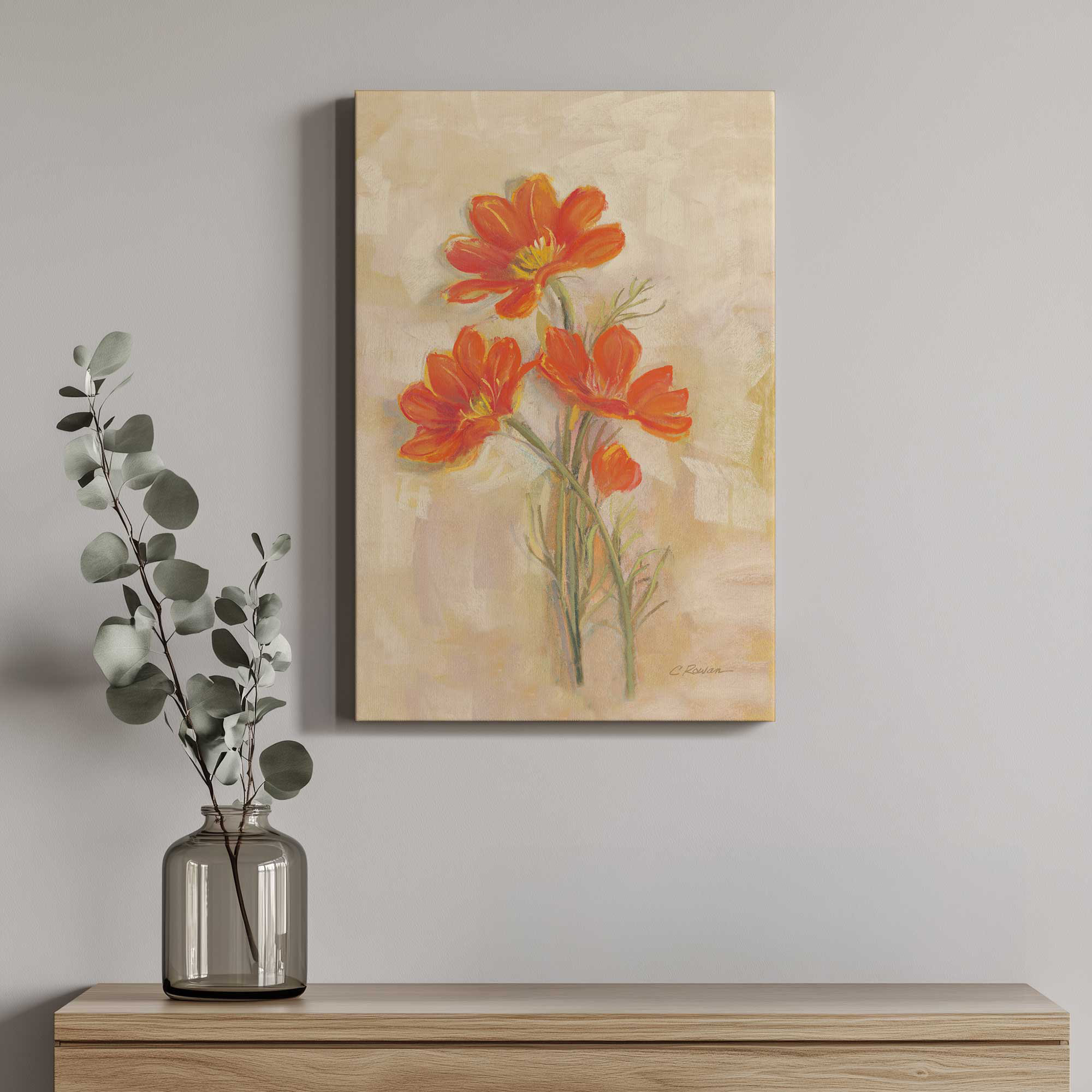 Ophelia & Co. Spicy Orange Cosmos by Carol Rowan Art Print | Wayfair