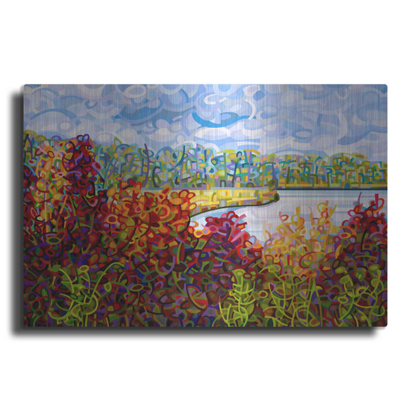 Millwood Pines Luxe Metal Art 'Summers End' By Mandy Budan, Metal ...