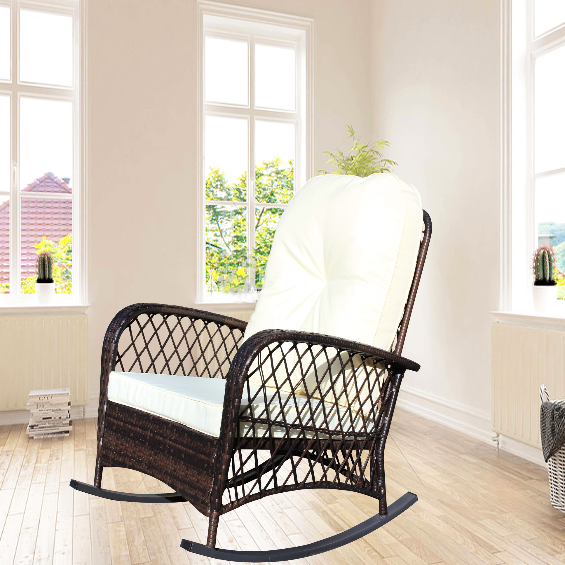 Dakota Fields Outdoor Rocking Utensil, Ample Seat Area Style Model ...