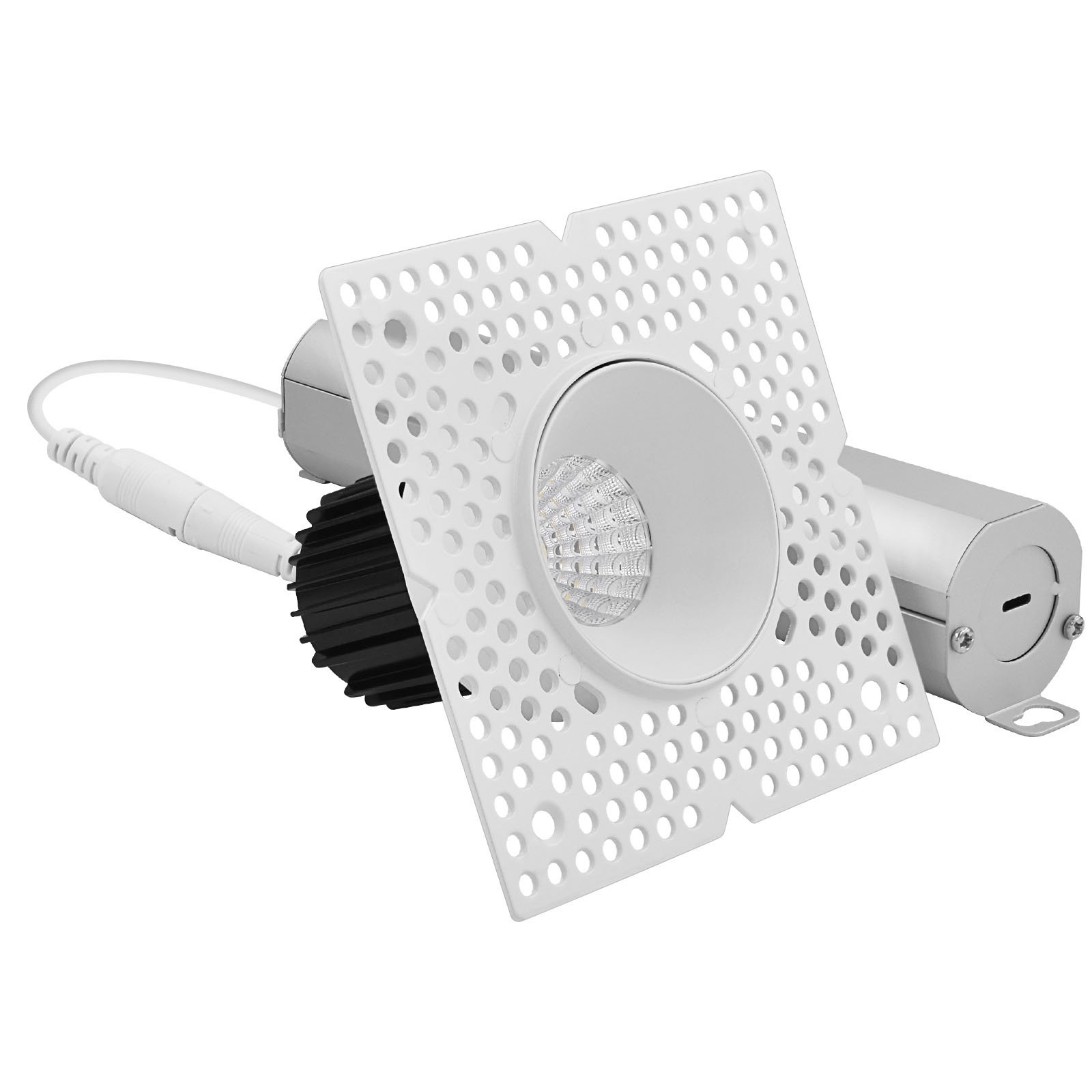 LUXRITE 1 Inch Trimless LED Recessed Spotlight, 10W, 850LM, 5CCT 2700K ...