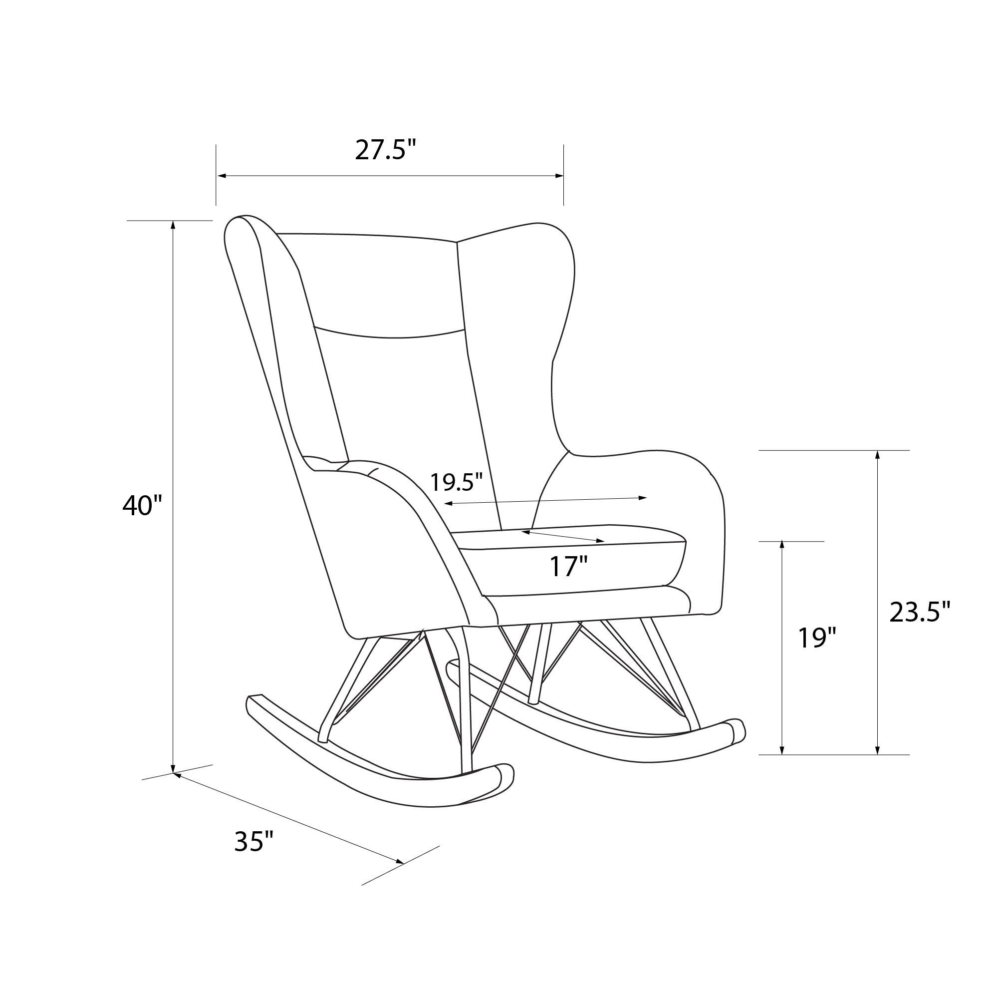 Novogratz Harper Nursery Rocking Chair | Wayfair