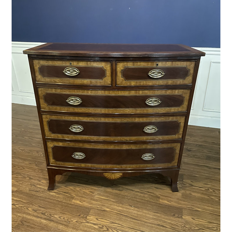 Leighton Hall Furniture English Bow front Accent Chest | Wayfair