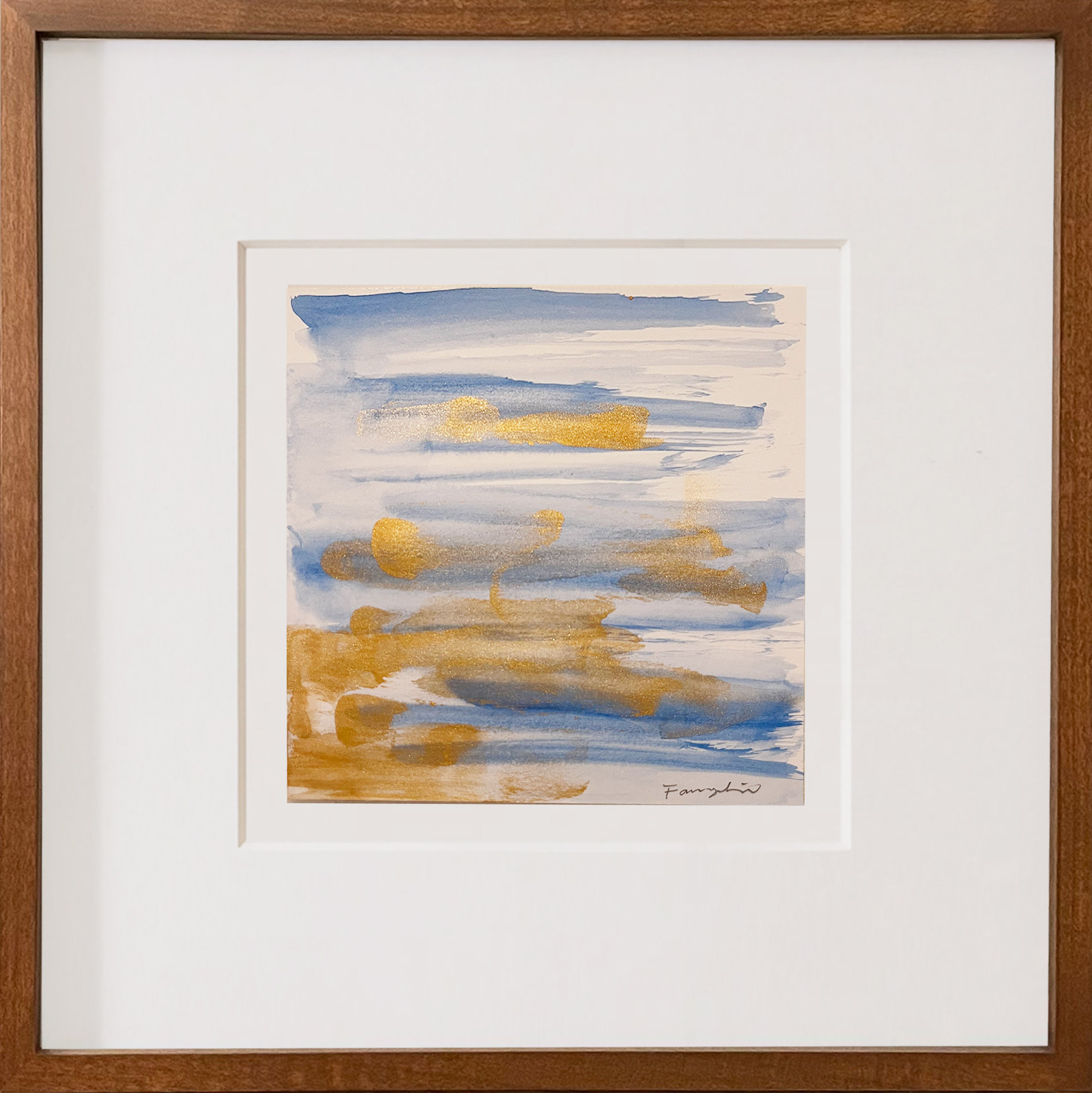 Gold Collection The Touch of Ocean No.5 by Fanyu Lin - Single Picture Frame Print | Perigold