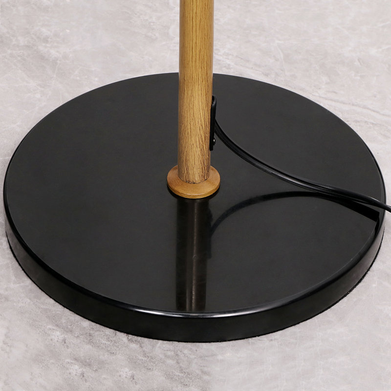 Ivy Bronx Kisean 68'' Natural Rattan Wicker, 2-Light Floor Lamp with ...