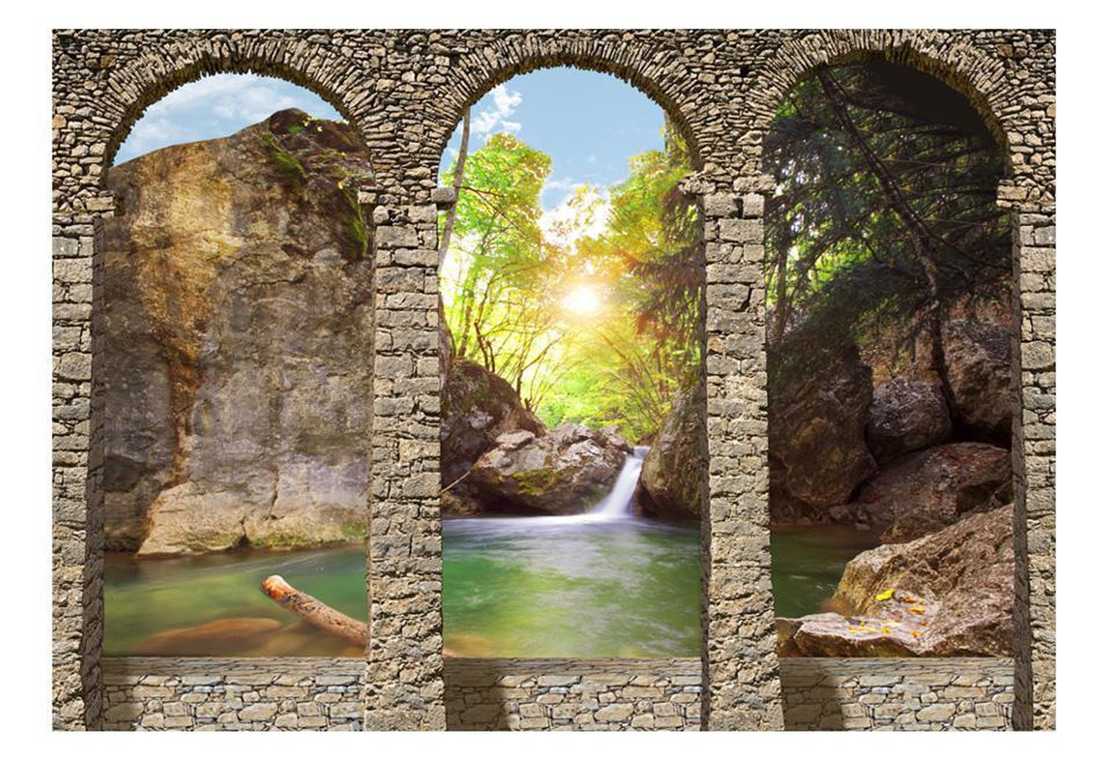Trinx Peel & Stick Nature Wall Mural - Morning Relaxation - Removable ...