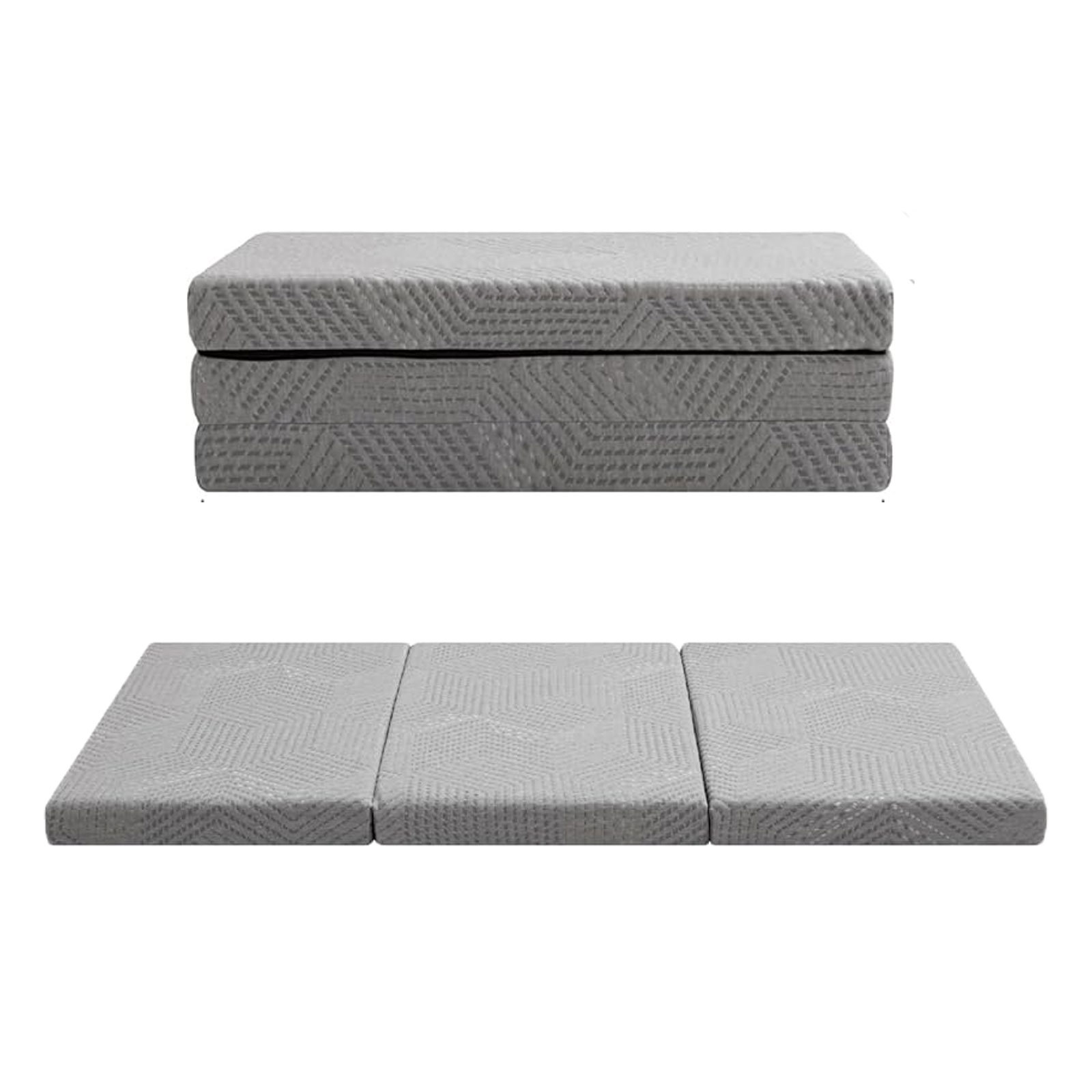 Alwyn Home Twin 4" Thickness Cotton Tri-Folding Futon Mattress | Wayfair