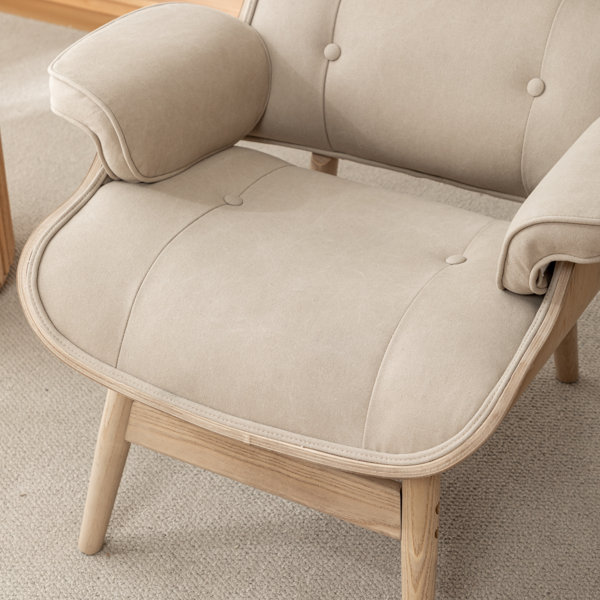 Corrigan Studio® Bushea Lounge Chair With Ottoman | Wayfair