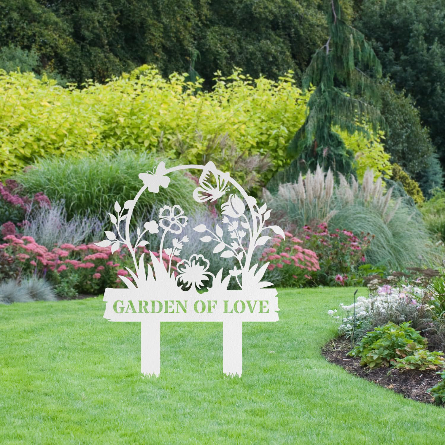 SIGNLEADER LILY30 Custom Metal Signs Metal Name Sign Metal Stake Art ...