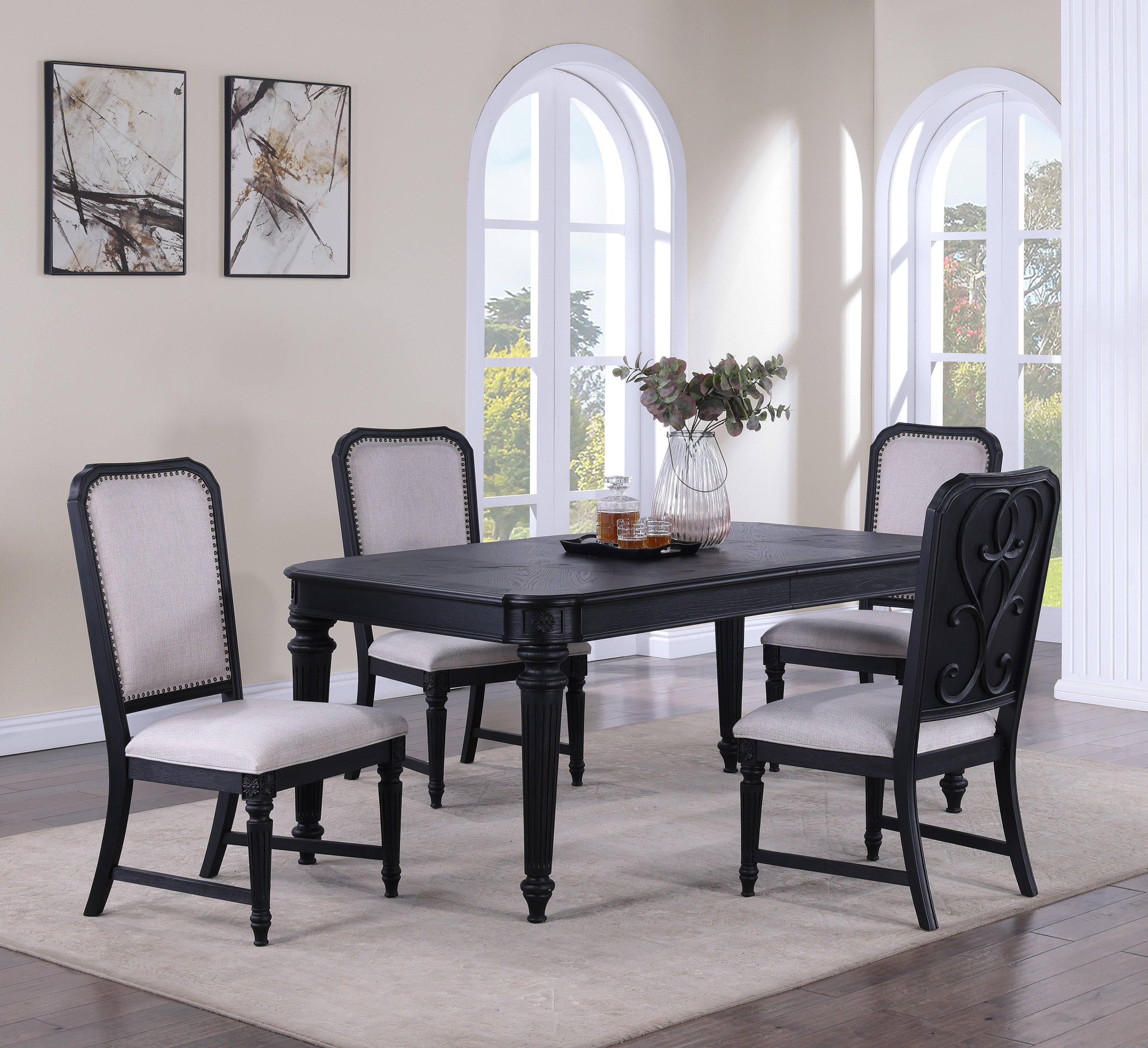 Lark Manor Wilkesboro Rectangular 72'' L x 42.00'' W Dining Set | Wayfair