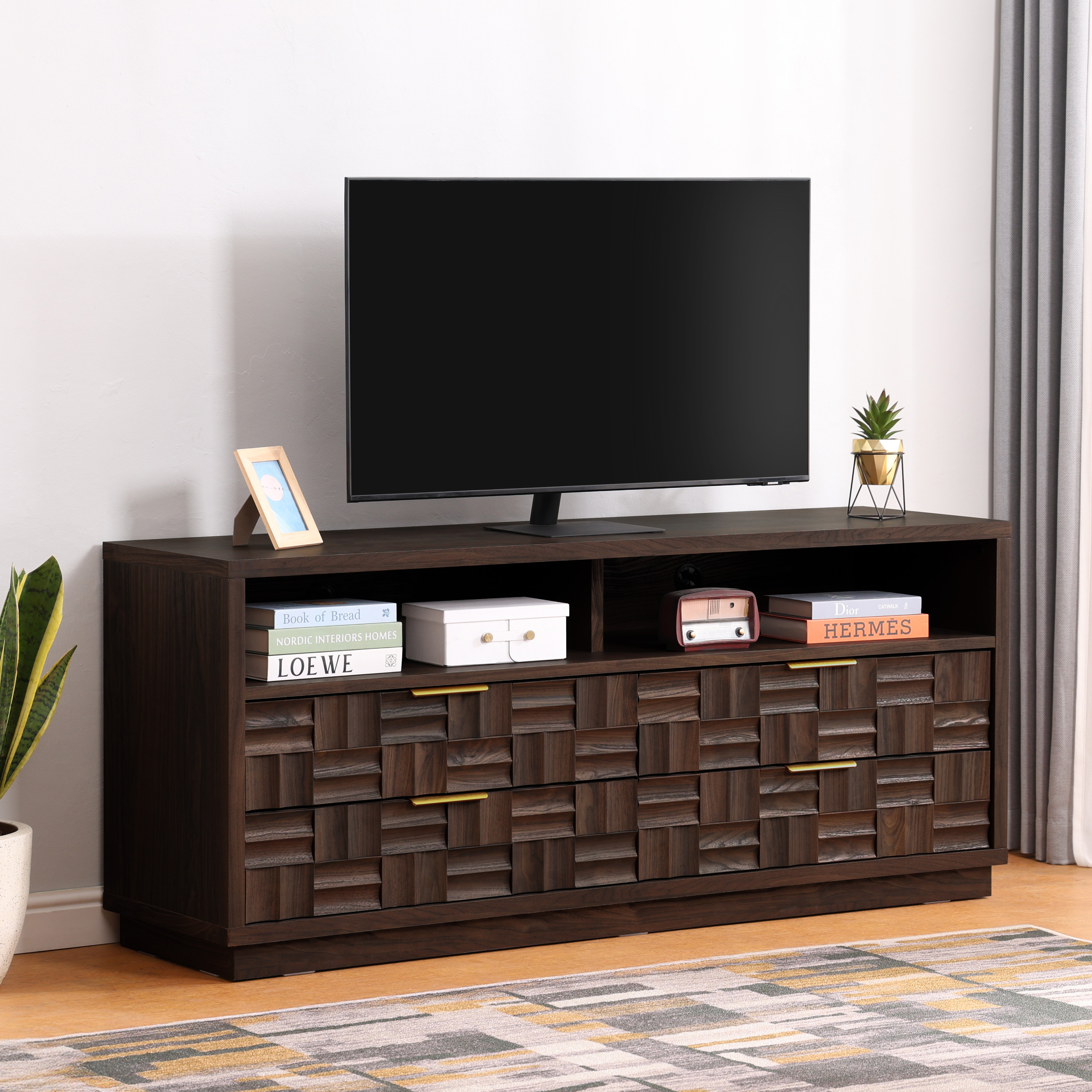 Latitude Run® Fairmont 64" TV Stand 4 Drawers & Reviews | Wayfair
