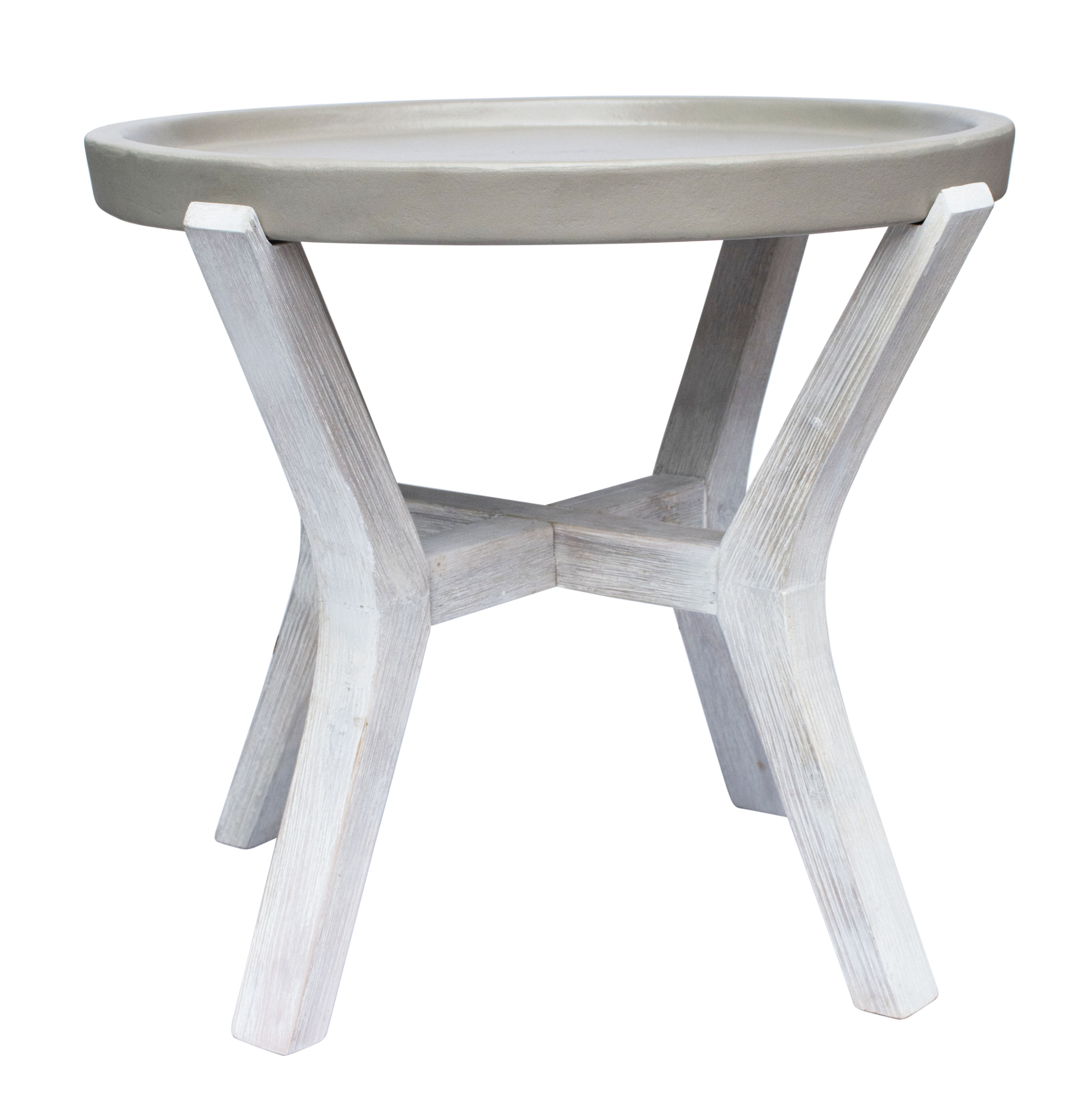 Laurel Foundry Modern Farmhouse Mui Concrete Outdoor Side Table | Wayfair