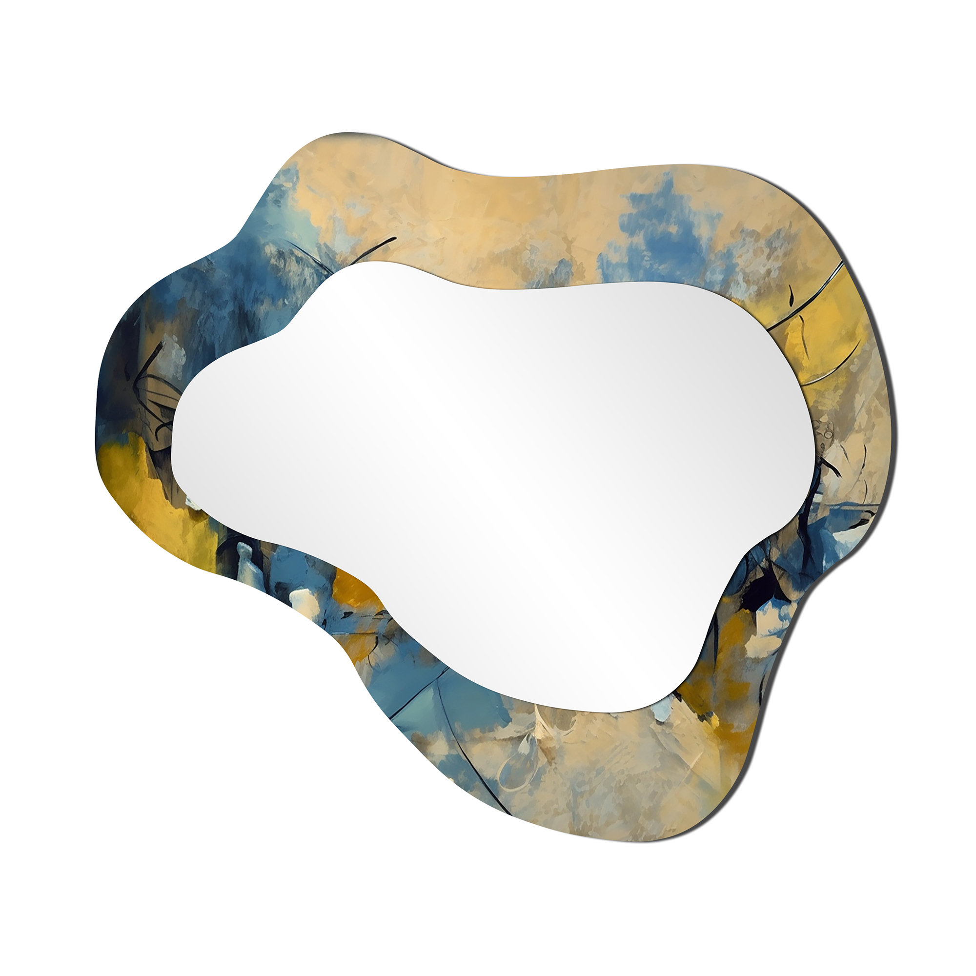 Ivy Bronx Jazz Interchange In Blue - Abstract Collages Asymmetrical ...