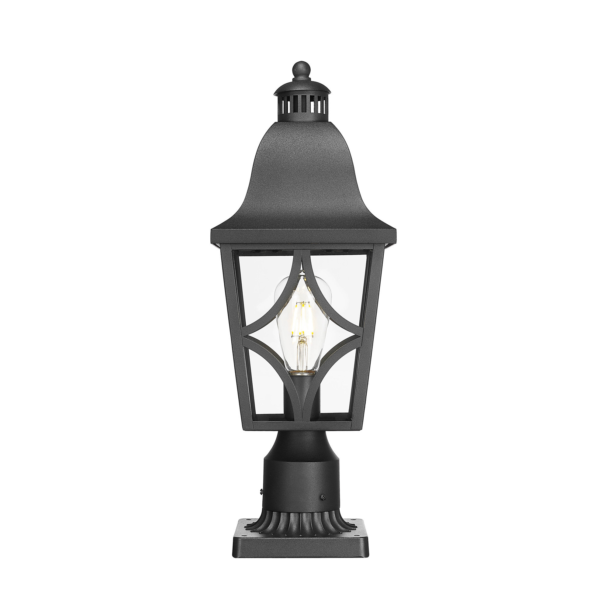 Taroo Clocks Outdoor Post Lights Lamp Post Light Fixture, Waterproof ...