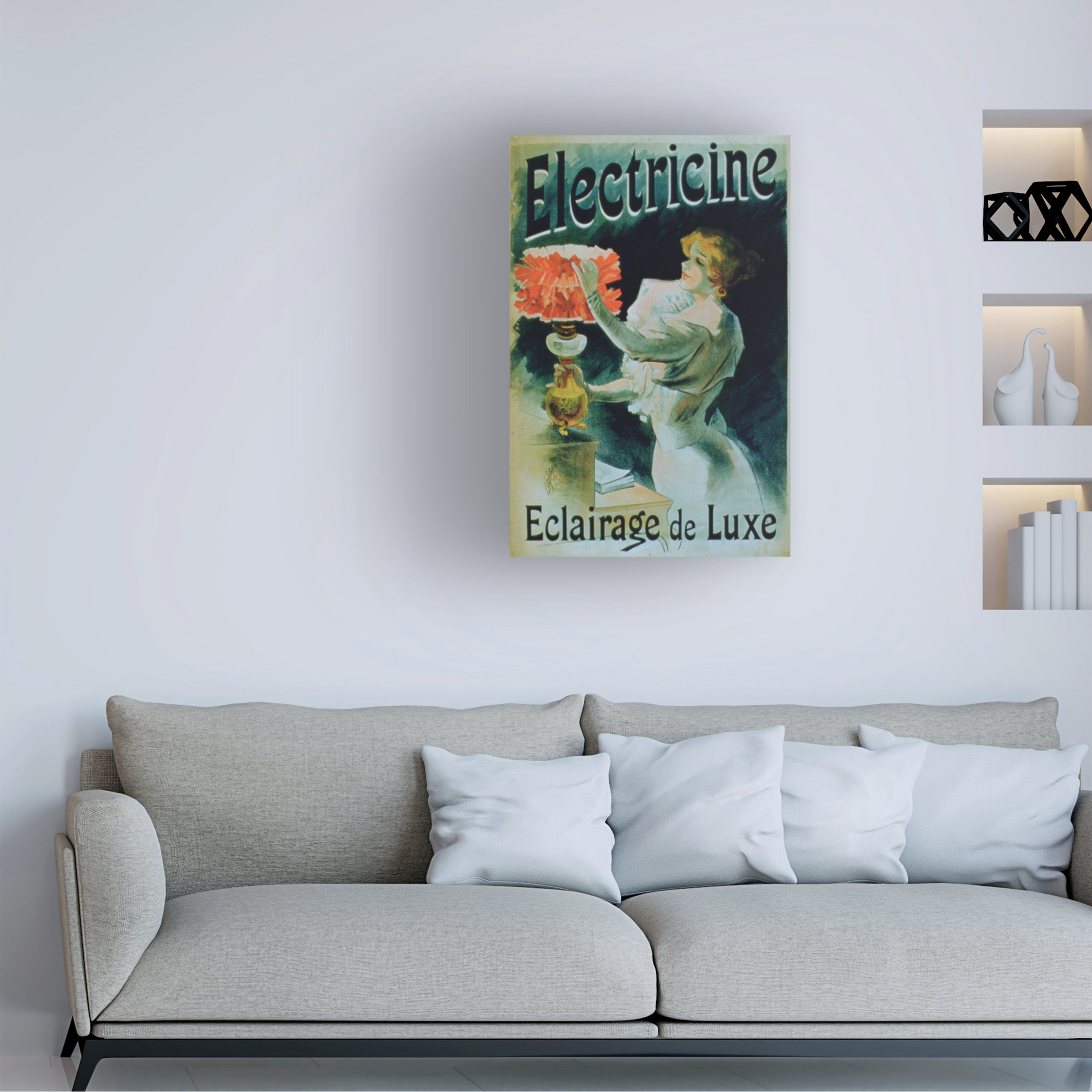 Winston Porter Lucien Lefevre Electricine Luxury Lighting, 1893 Canvas Art | Wayfair