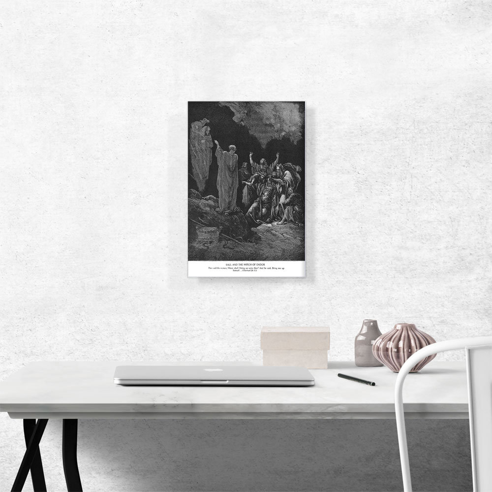 ARTCANVAS Saul And The Witch Of Endor 1866 Canvas Art Print By Gustave ...