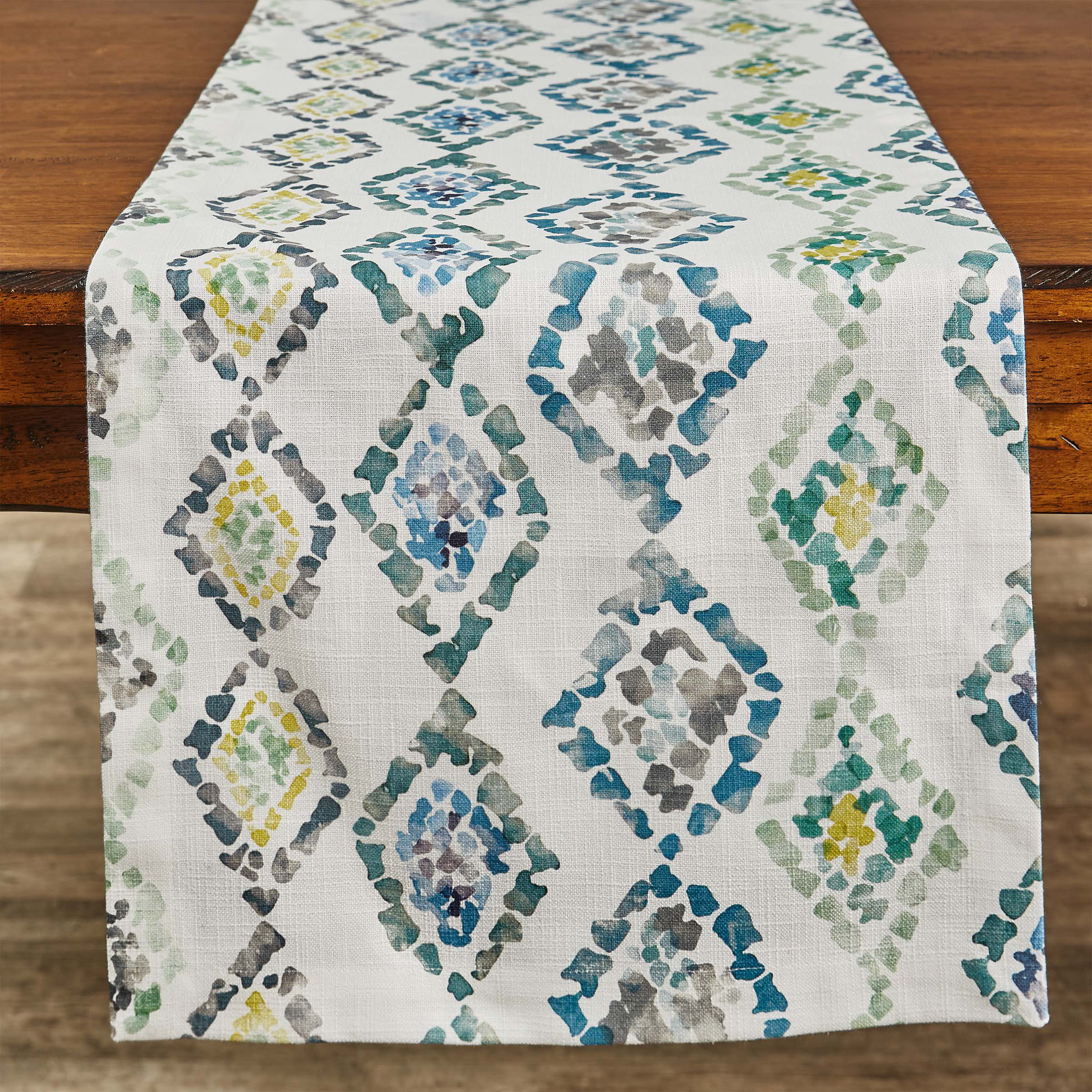 Ivy Bronx Bog Rectangular Geometric Table Runner | Wayfair