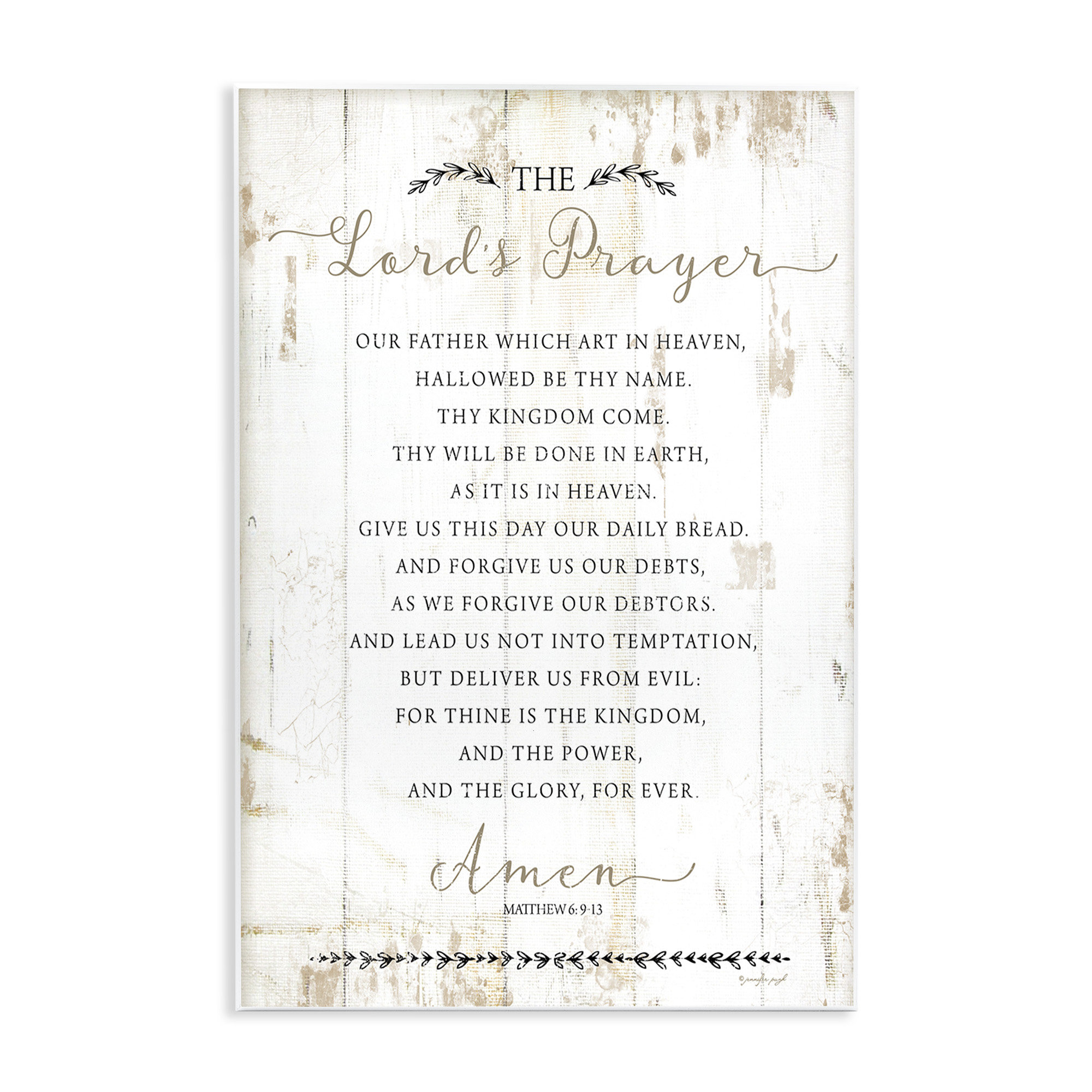 Winston Porter The Lords Prayer Our Father Graphic Art Print on Canvas ...