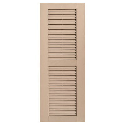 Alpha Shutters Straight Top Open Louver Shutters Pair & Reviews | Wayfair