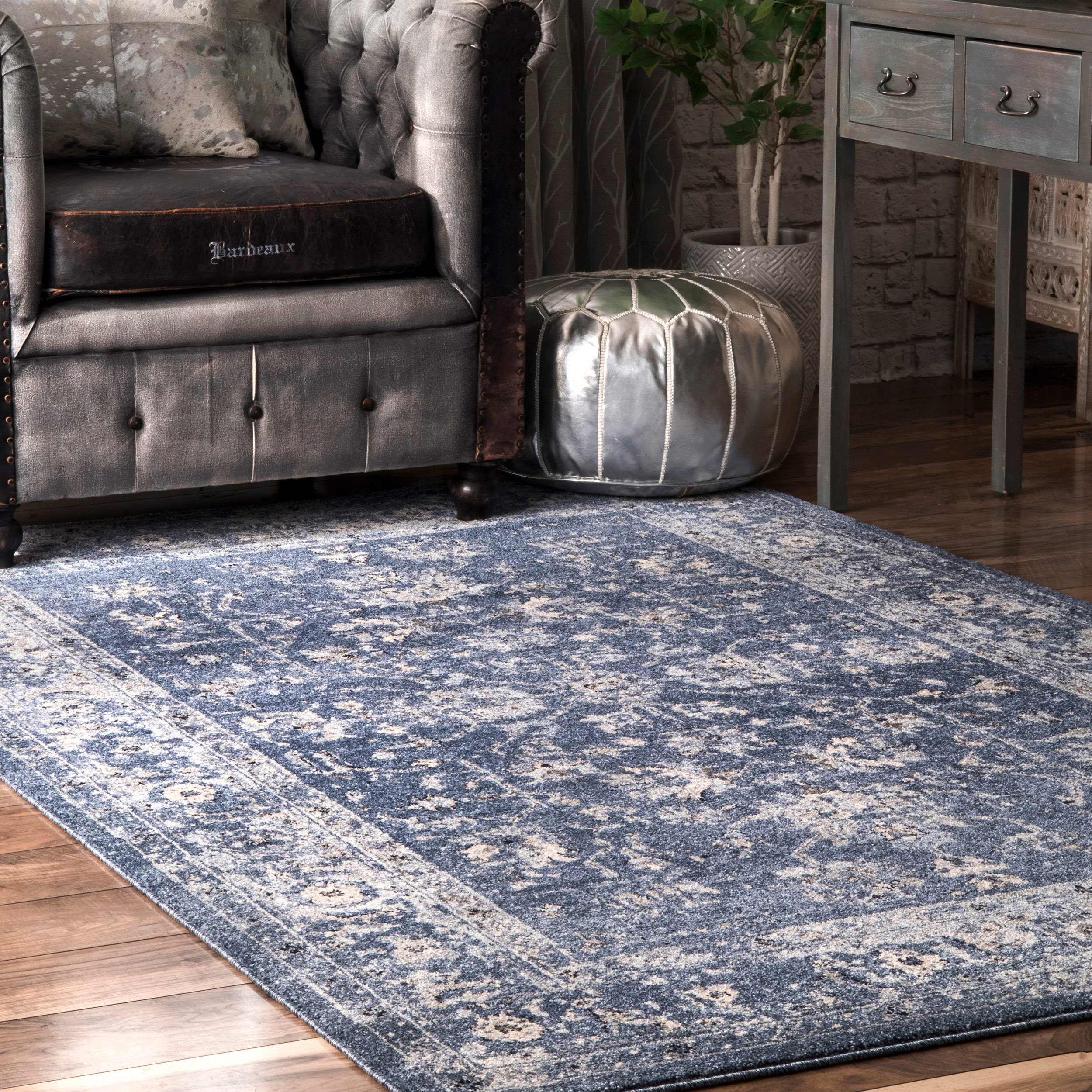 Alcott Hill® Baird Oriental Blue Area Rug & Reviews | Wayfair