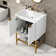Mercer41 Rikkia 18'' Free Standing Single Bathroom Vanity with Ceramic ...