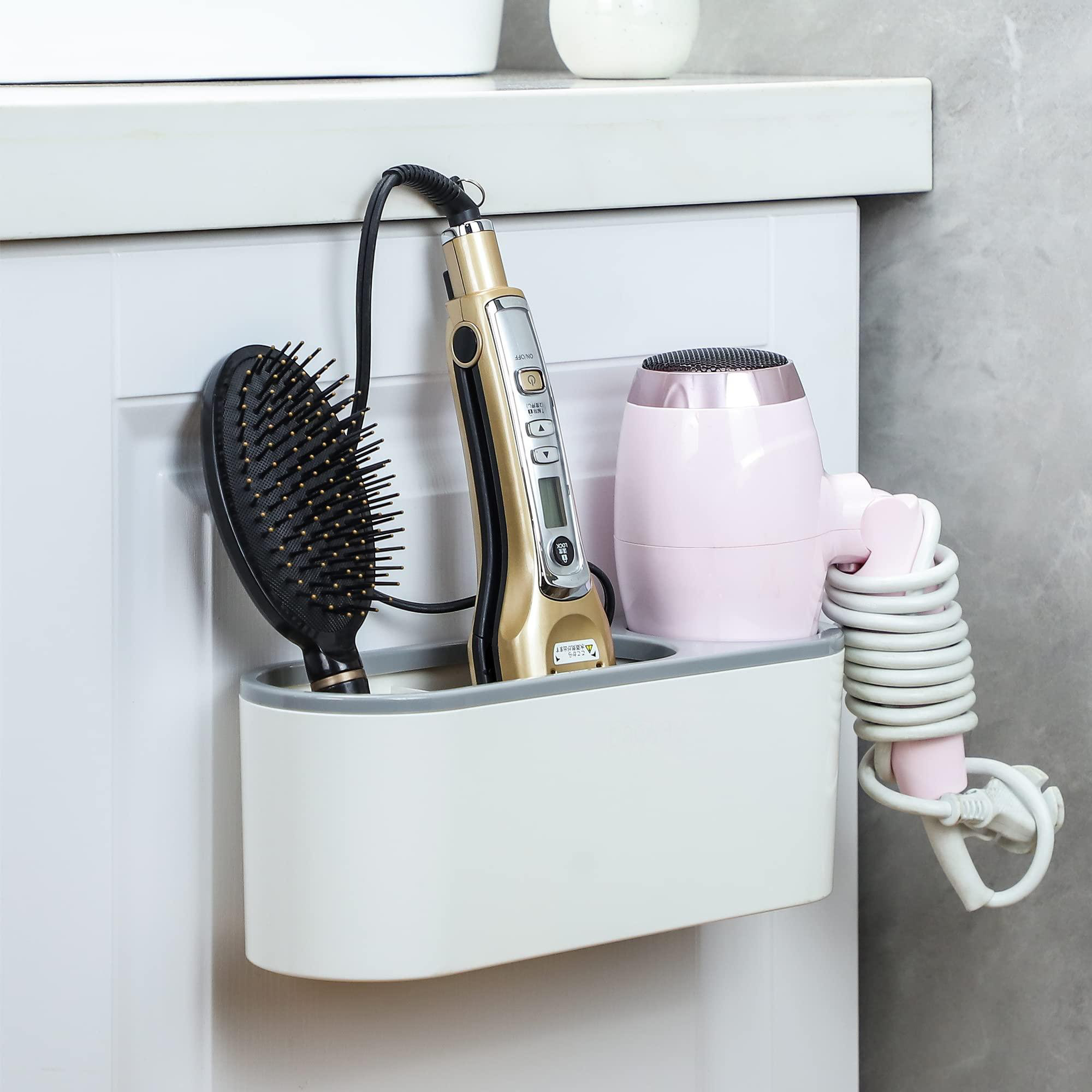 Rebrilliant Stefannie Hair Dryer Holder - 3 In 1 Hair Tool Organizer ...
