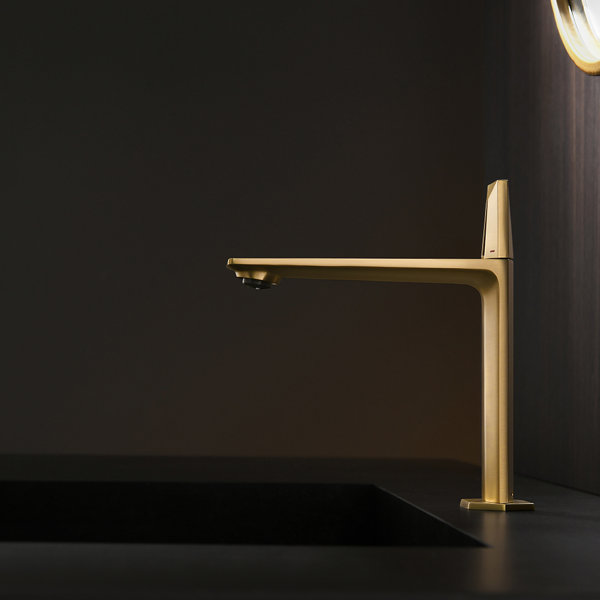 Dilon Fresh And Modern Tall Sink Faucet, Single Lever Control Bathroom ...