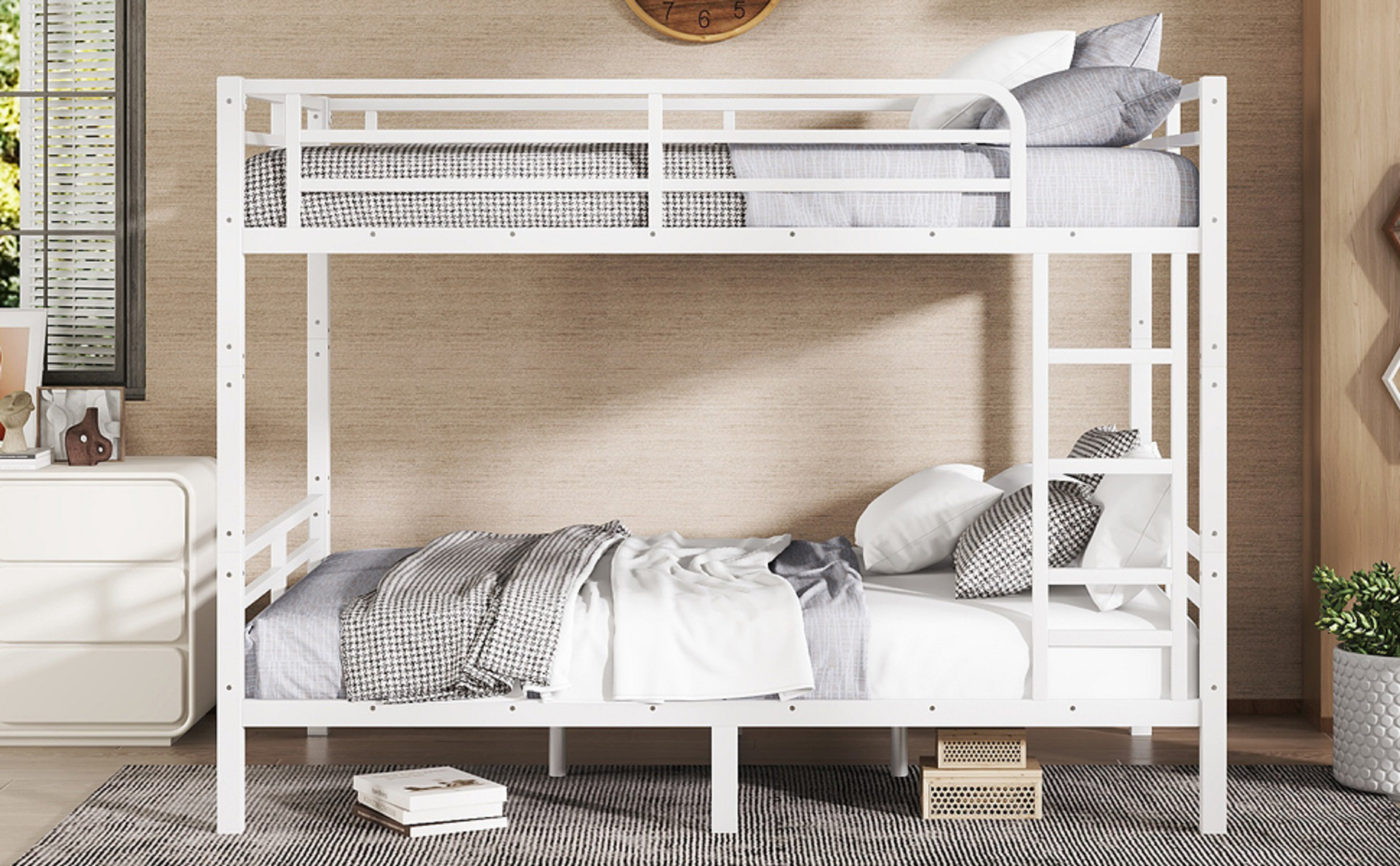 Isabelle & Max™ Modern Metal Bunk Beds Save Space | Wayfair