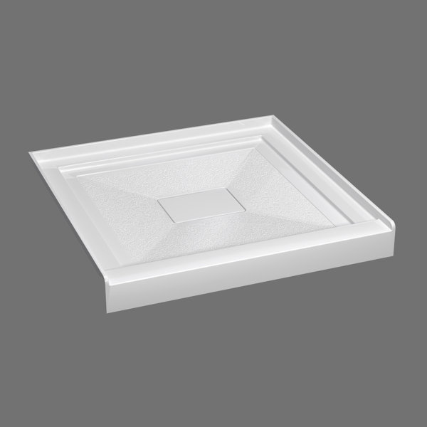 Ogonbrick 30" W X 30" D Single Threshold Acrylic Shower Pan Base With ...