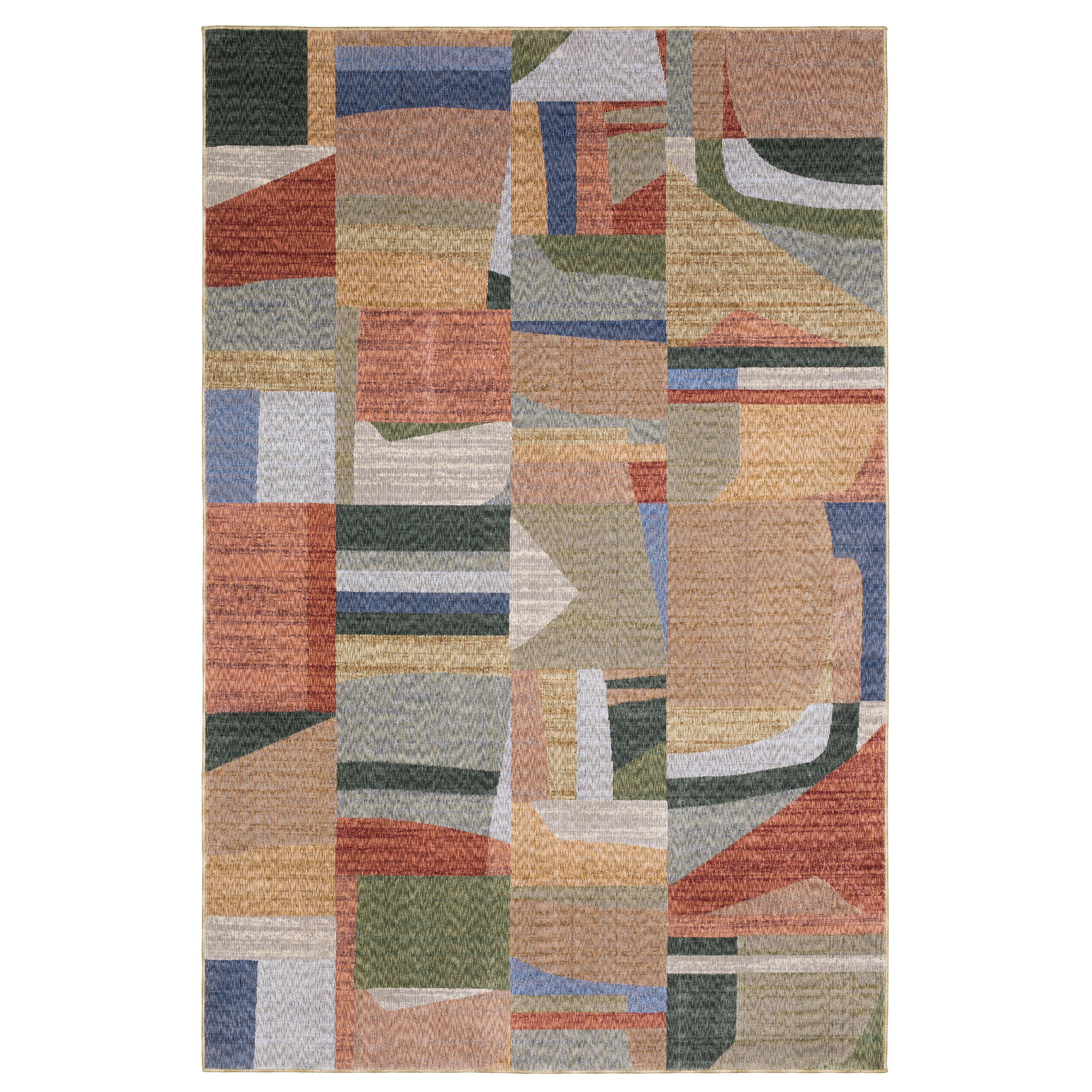 Ivy Bronx Holub Modern Color Block Multi-colored Area Rug | Wayfair