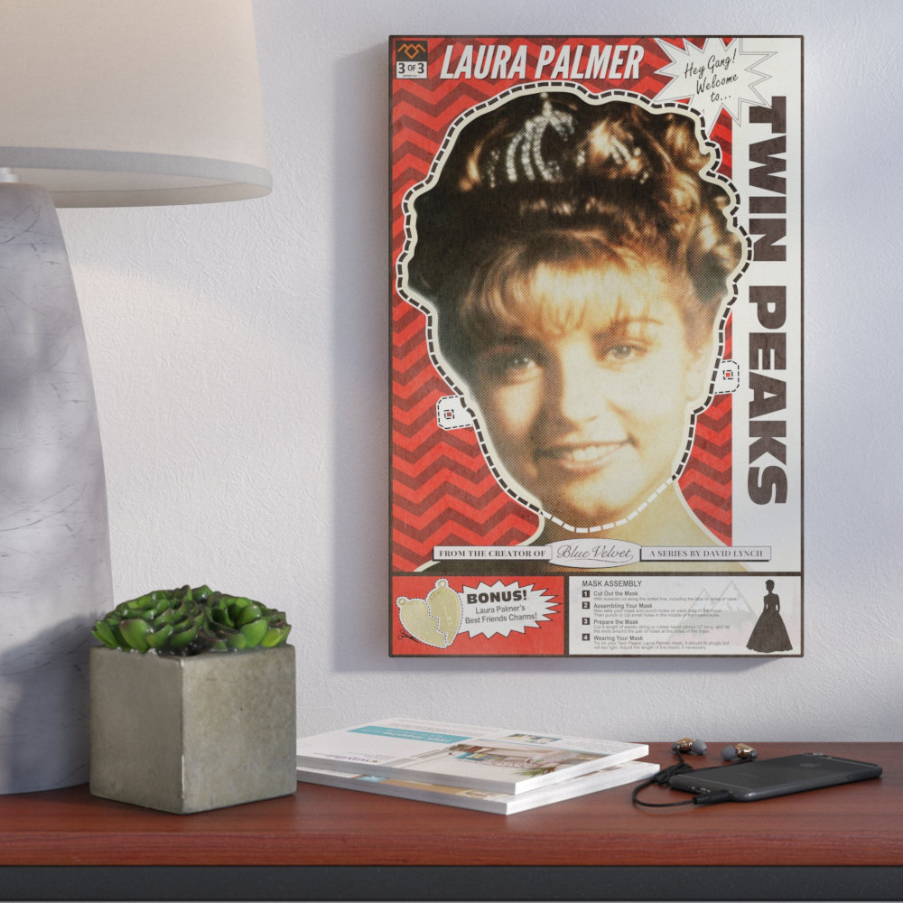 Ivy Bronx Laura Palmer Mask by Dean Sauls - Graphic Art Print on Canvas ...
