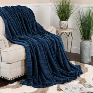 Blue Blankets & Blue Throws You'll Love | Wayfair