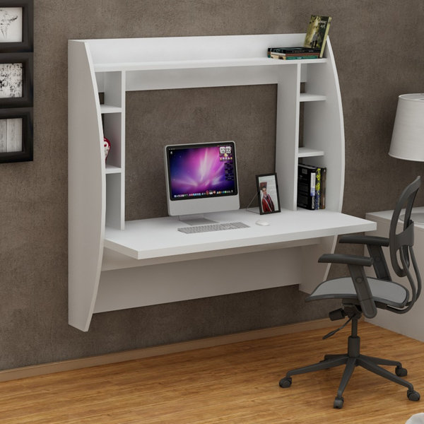 East Urban Home Hallmar Floating Desk | Wayfair