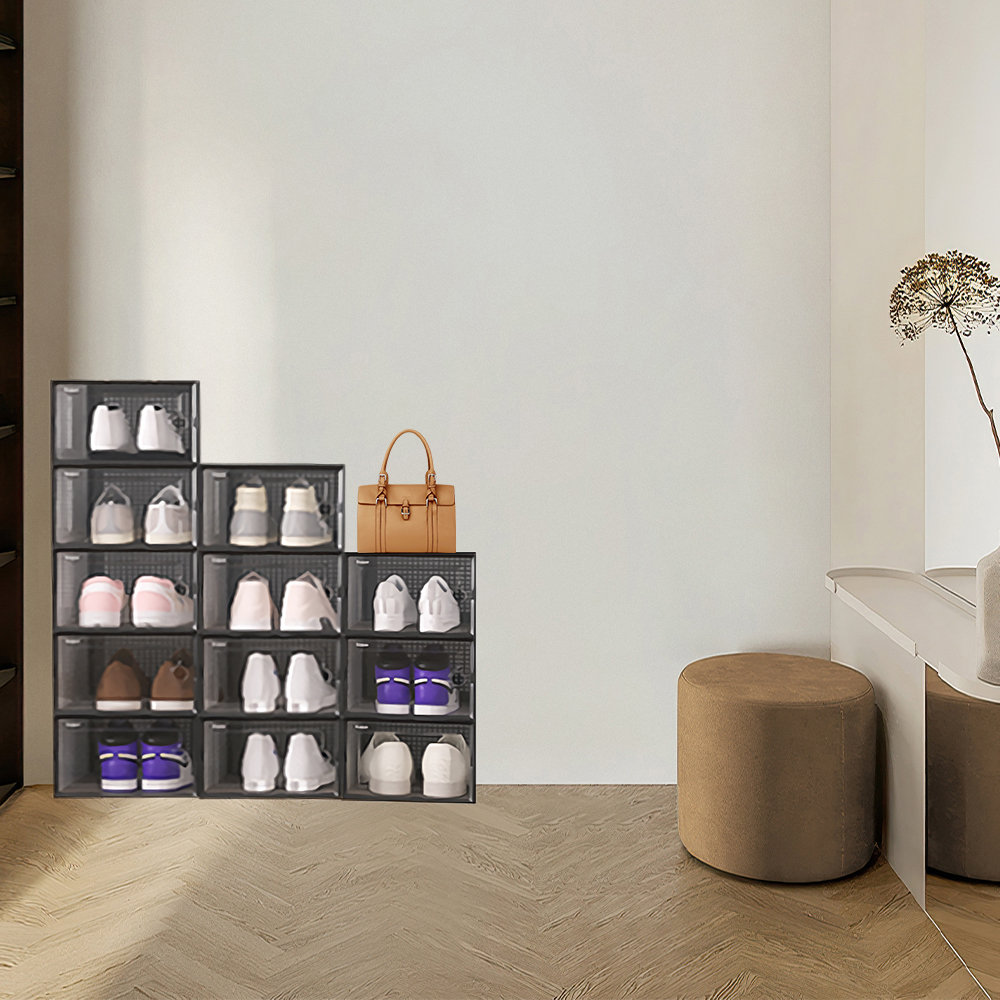 Rebrilliant 12 Pack Shoe Box | Wayfair