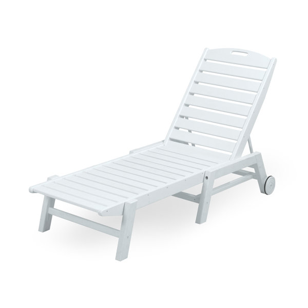 POLYWOOD® Nautical Chaise with Wheels & Reviews | Birch Lane