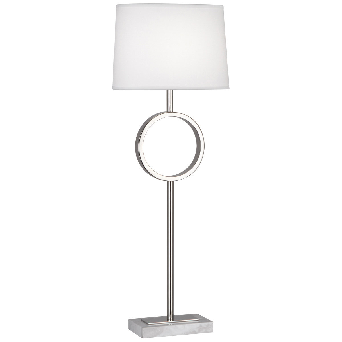 Robert Abbey Logan Table Lamp, Polished Nickel | Wayfair