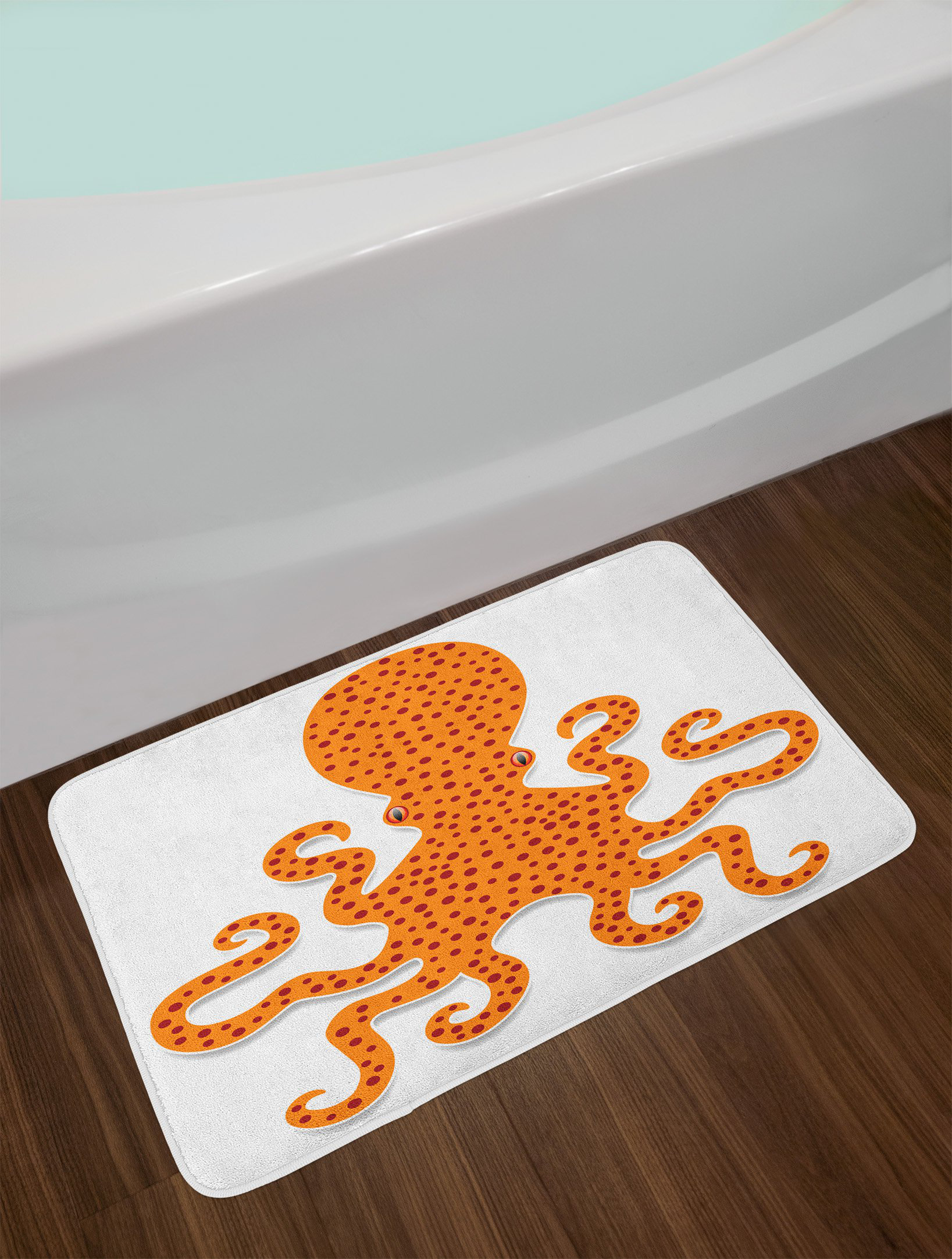 East Urban Home Kraken Cute Spotty Bath Rug | Wayfair