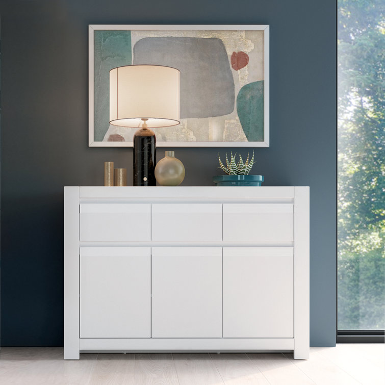 Zipcode Design Petronella 3 Drawer 130Cm W Combi Chest & Reviews ...