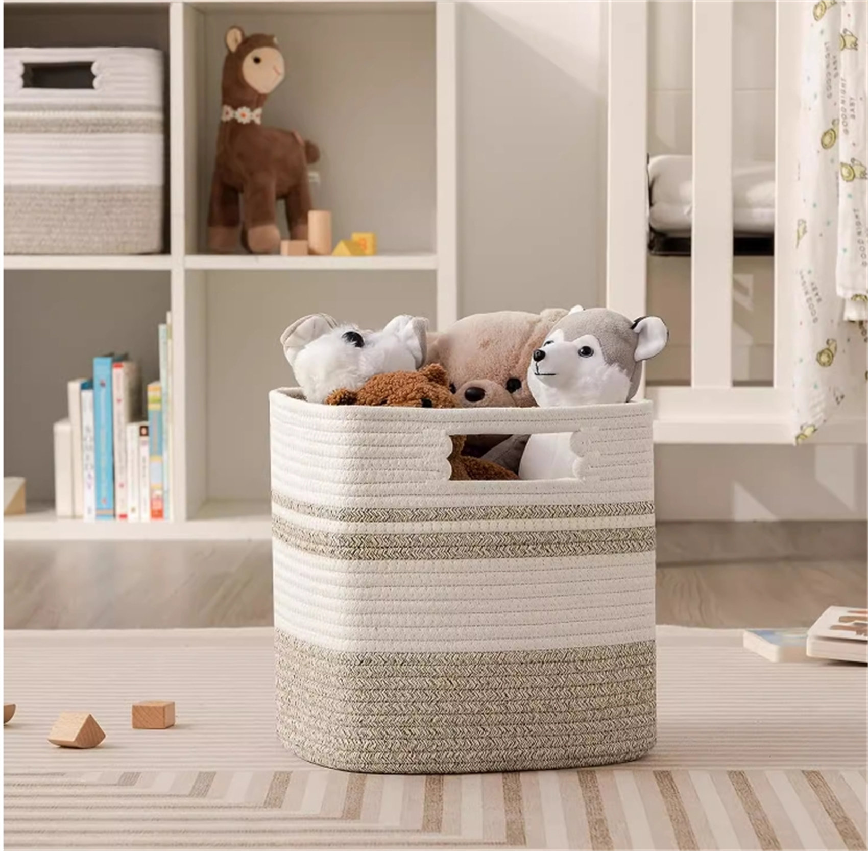 Rosecliff Heights Fabric Laundry Hamper with Handles | Wayfair