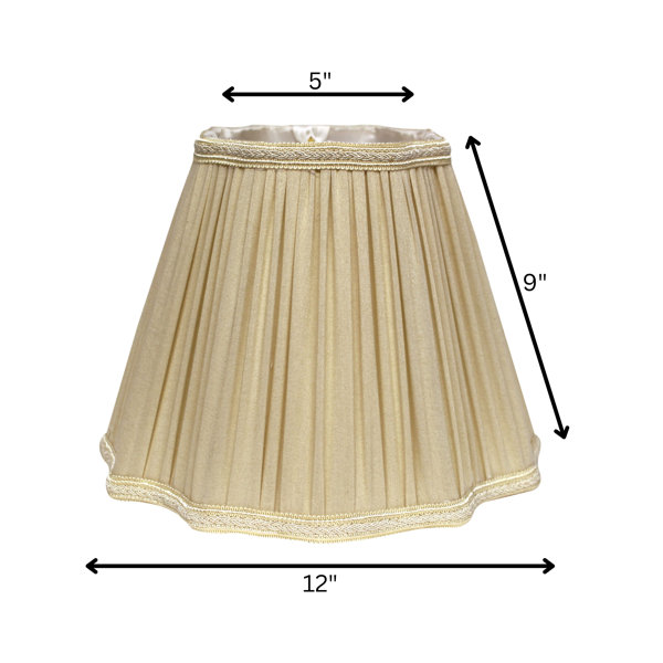 Winston Porter Taupe Inverted Corners Fancy Square Pleated Softback ...