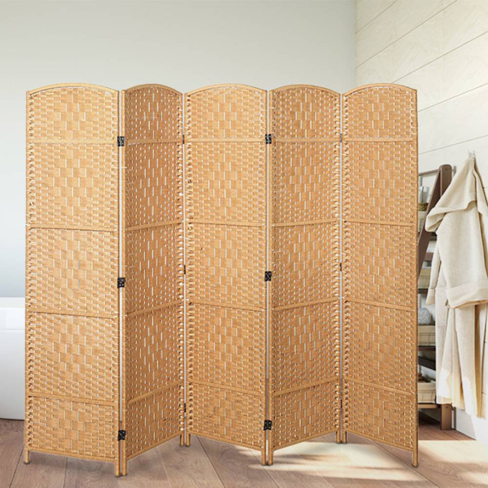 Bay Isle Home™ Maglio 97.44'' W x 70.86'' H Handwoven Bamboo/Rattan ...