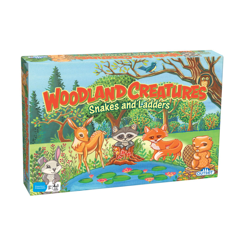 Outset Media Woodland Creatures Snakes and Ladders | Wayfair