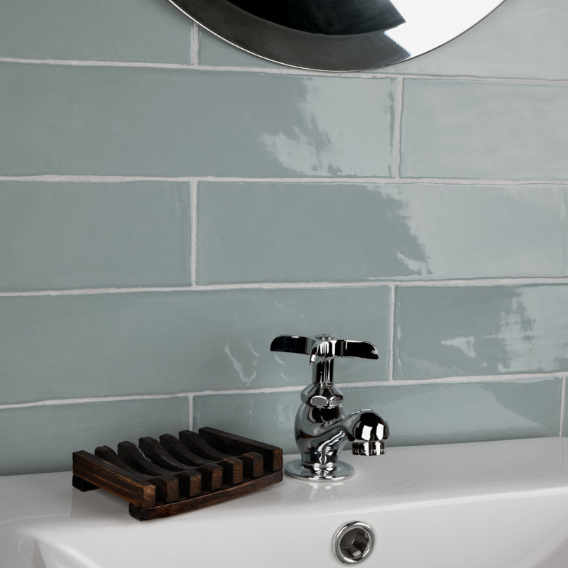 Merola Tile Chester Series 3" x 12" Subway Tile in Aqua & Reviews ...