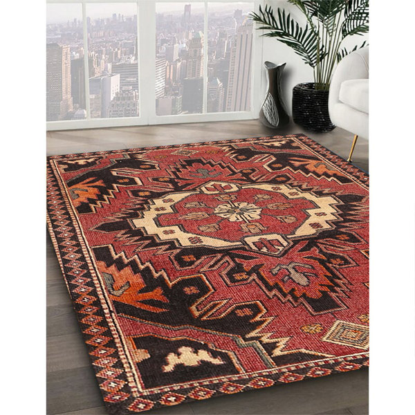 Bungalow Rose Red/Beige/Black Rug | Wayfair