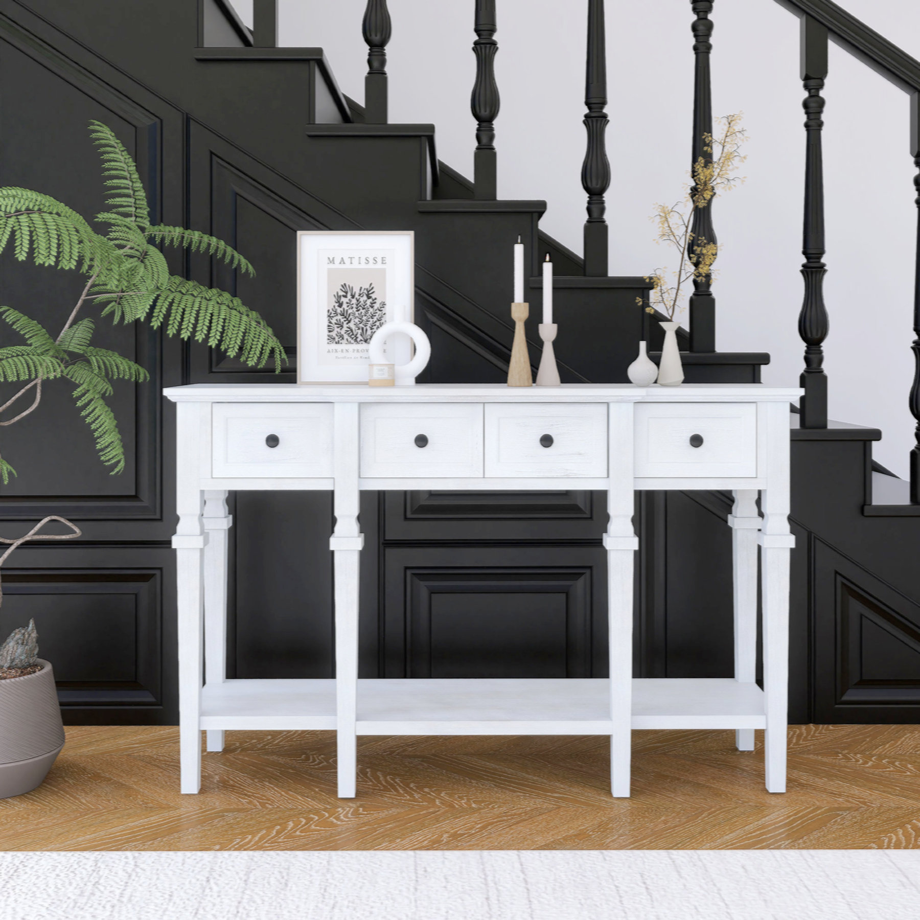 Darby Home Co Versatile Console Table With Multiple Storage Options For ...