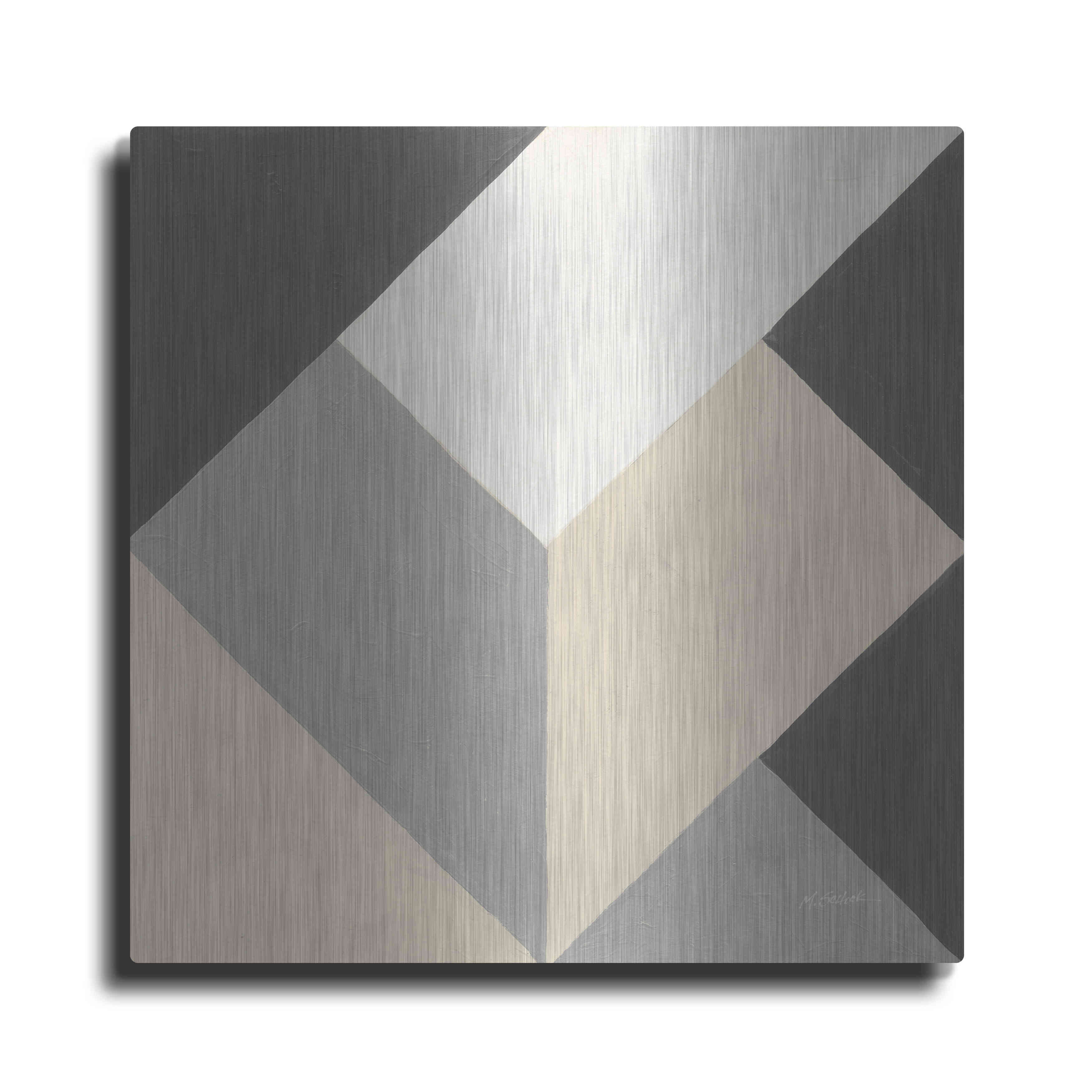 Ivy Bronx 'Triangles' By Mike Schick, Metal Wall Art - Wayfair Canada